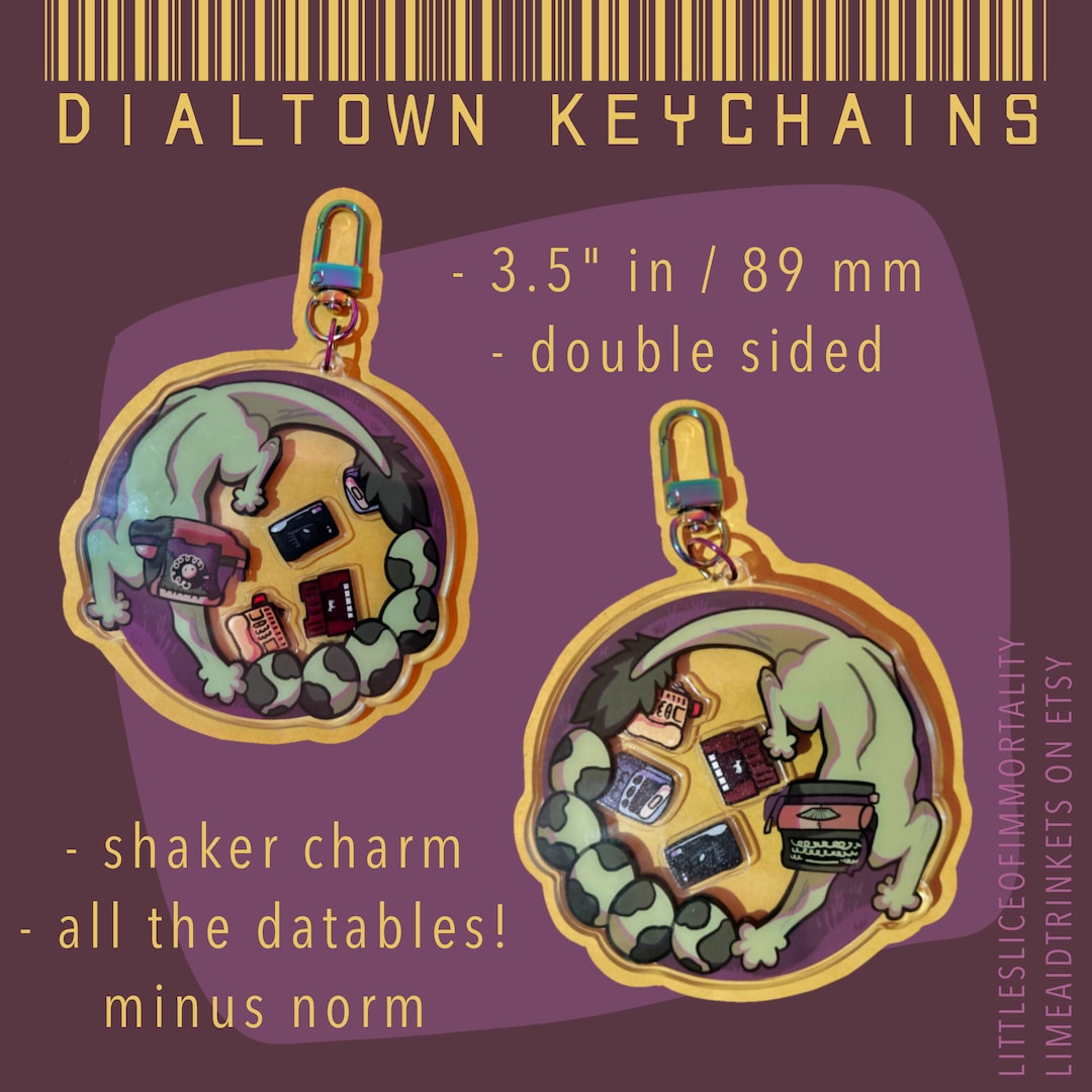 DIALTOWN Phonegingi / Typegingi SHAKER Keychain [limited Stock] - Etsy