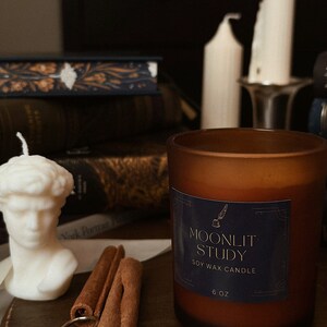 Study Room Soy 100% Candle, Unique Fragrance, Moonlit Study, Candle ...
