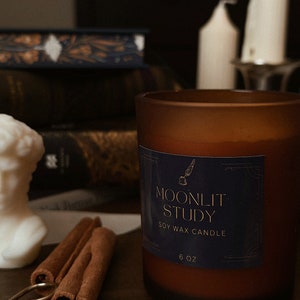 Study Room Soy 100% Candle, Unique Fragrance, Moonlit Study, Candle ...