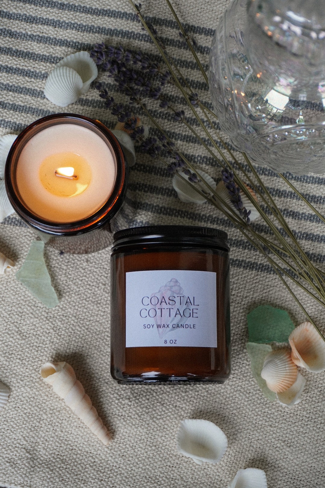 Coastal Cottage, Summer 100% Soy Candle, Unique Fragrance, Fresh Scent ...