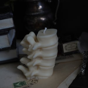 Set of 2 Pillar Spine Soy Candle, Column Candle, Gift Idea, Bookish ...