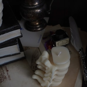 Set of 2 Pillar Spine Soy Candle, Column Candle, Gift Idea, Bookish ...