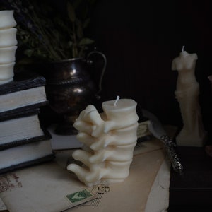 Set of 2 Pillar Spine Soy Candle, Column Candle, Gift Idea, Bookish ...
