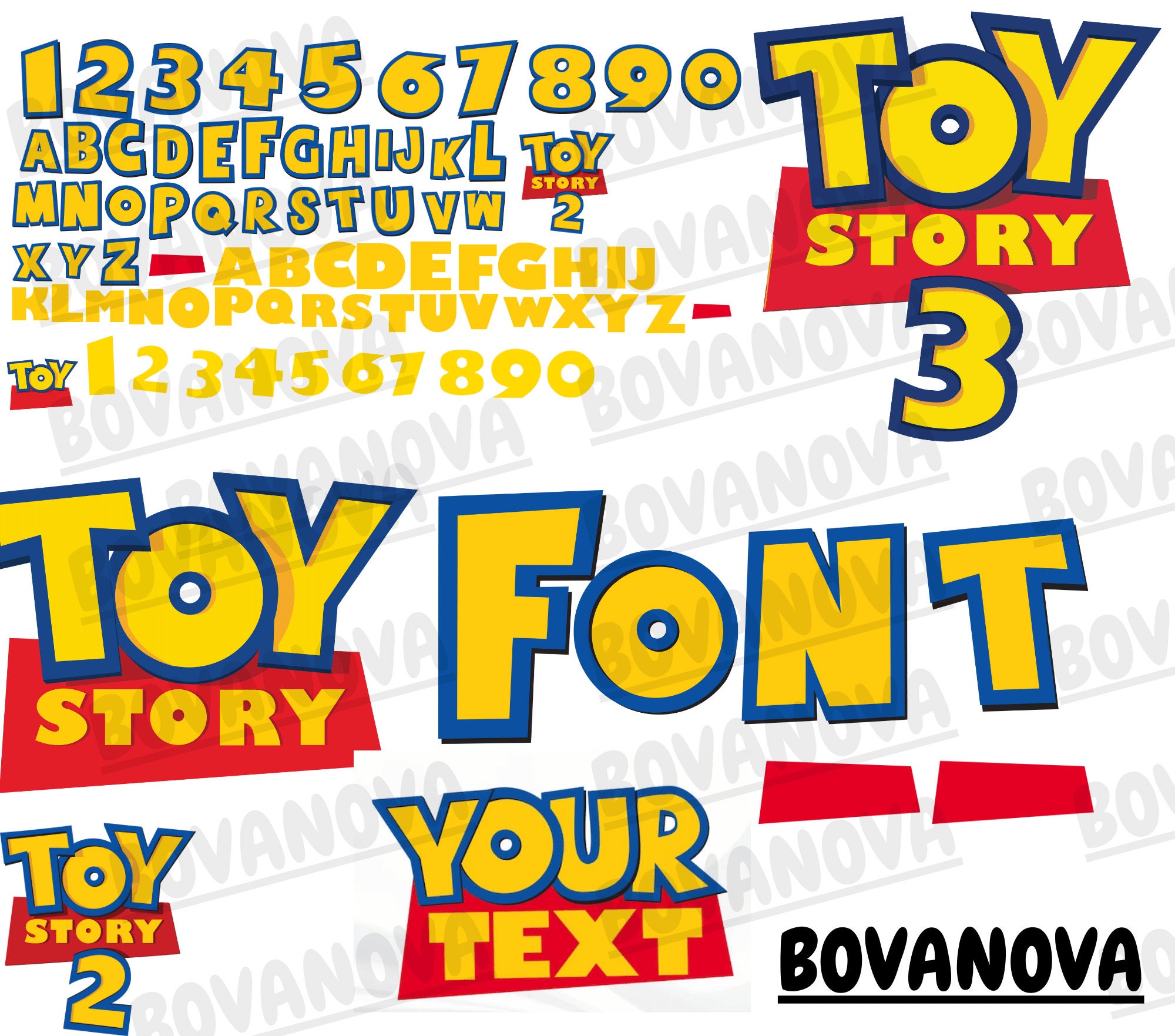 Toy Story FONT SVG Toy Story Svg Toy Story Alphabet Svg Toy - Etsy Israel