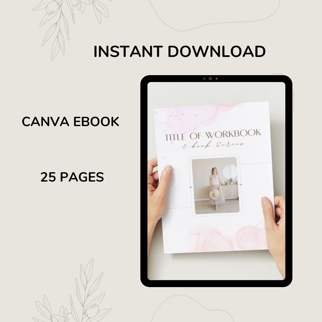 Editable Ebook Template,printable Canva Ebook, Coaching Workbook ...