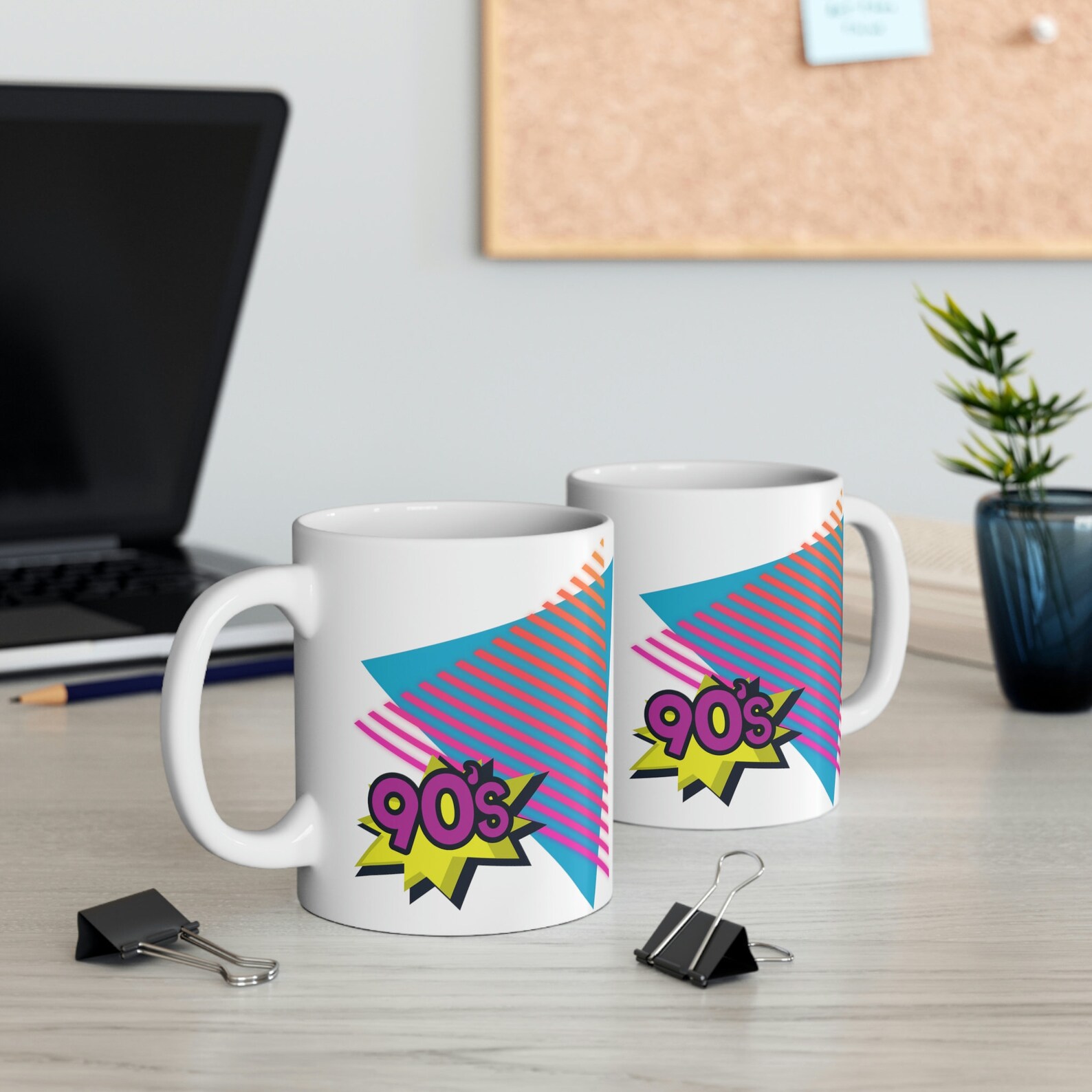Unique Retro Throwback 90s Themed Ceramic Mug, 11oz - Etsy