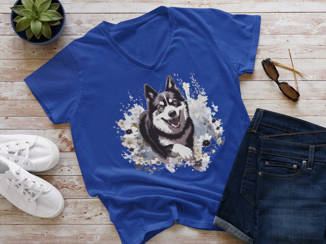 Happy Husky Mom Shirt - Fall Husky T-shirt - Gift for Husky Lover Tee ...