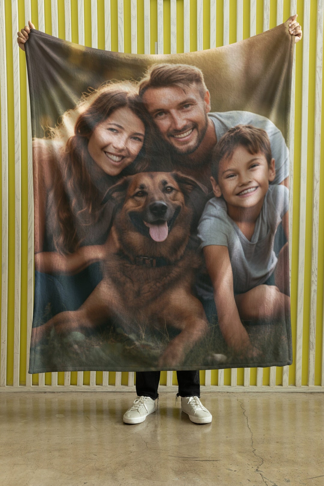 Custom Photo Blanket Family Photo Blanket Custom Fleece Picture Blanket ...