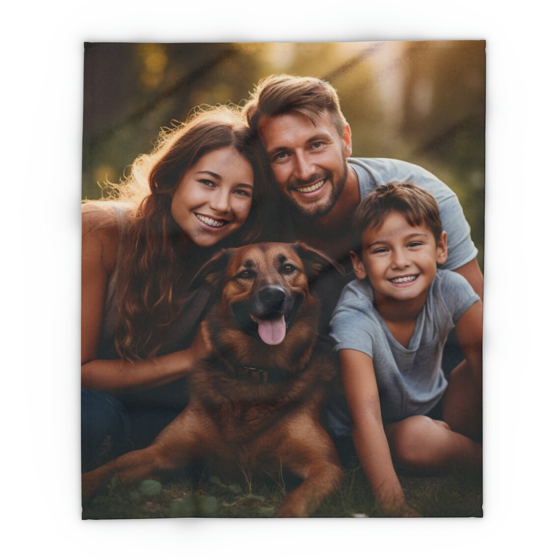 Custom Photo Blanket Family Photo Blanket Custom Fleece Picture Blanket ...