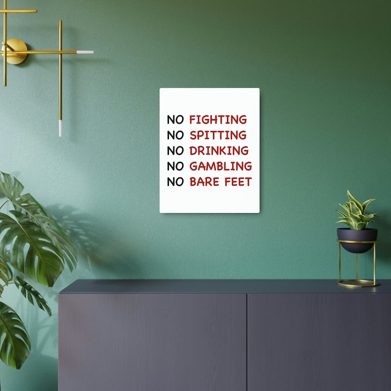 Caddyshack NO FIGHTING Metal Art Sign - Etsy