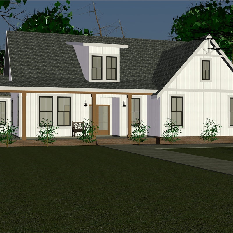 Modern Farmhouse Plans - Etsy