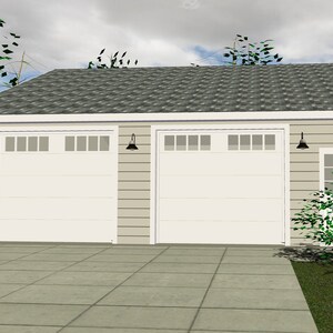 30' X 28' 2-car Garage | Full Construction Plan - Etsy