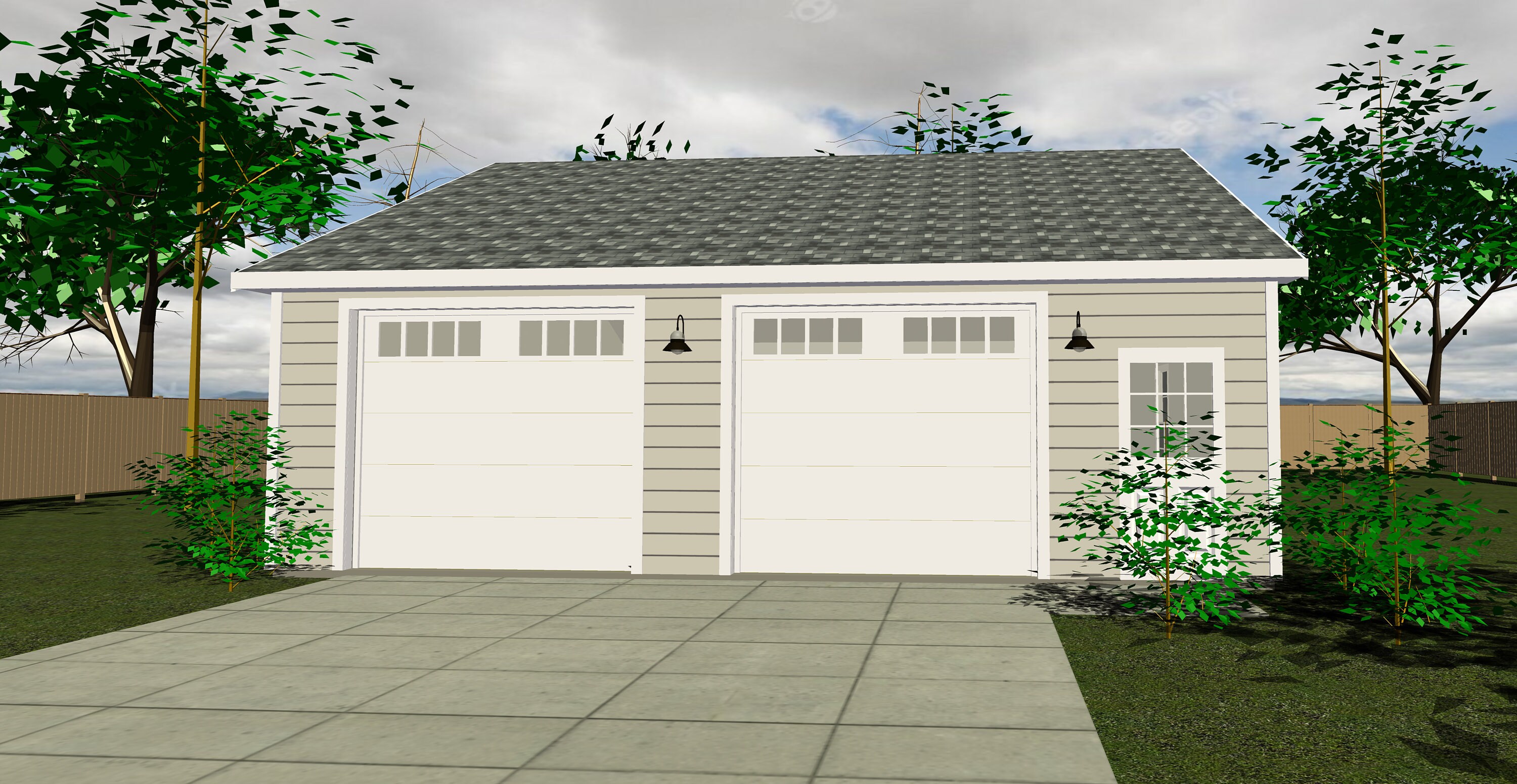 30' X 28' 2-car Garage | Full Construction Plan - Etsy