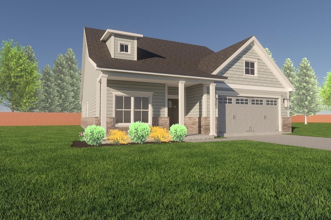 House Plan - 3 Bed 2 Bath - 1 Story Entry Level Home - FULL ...