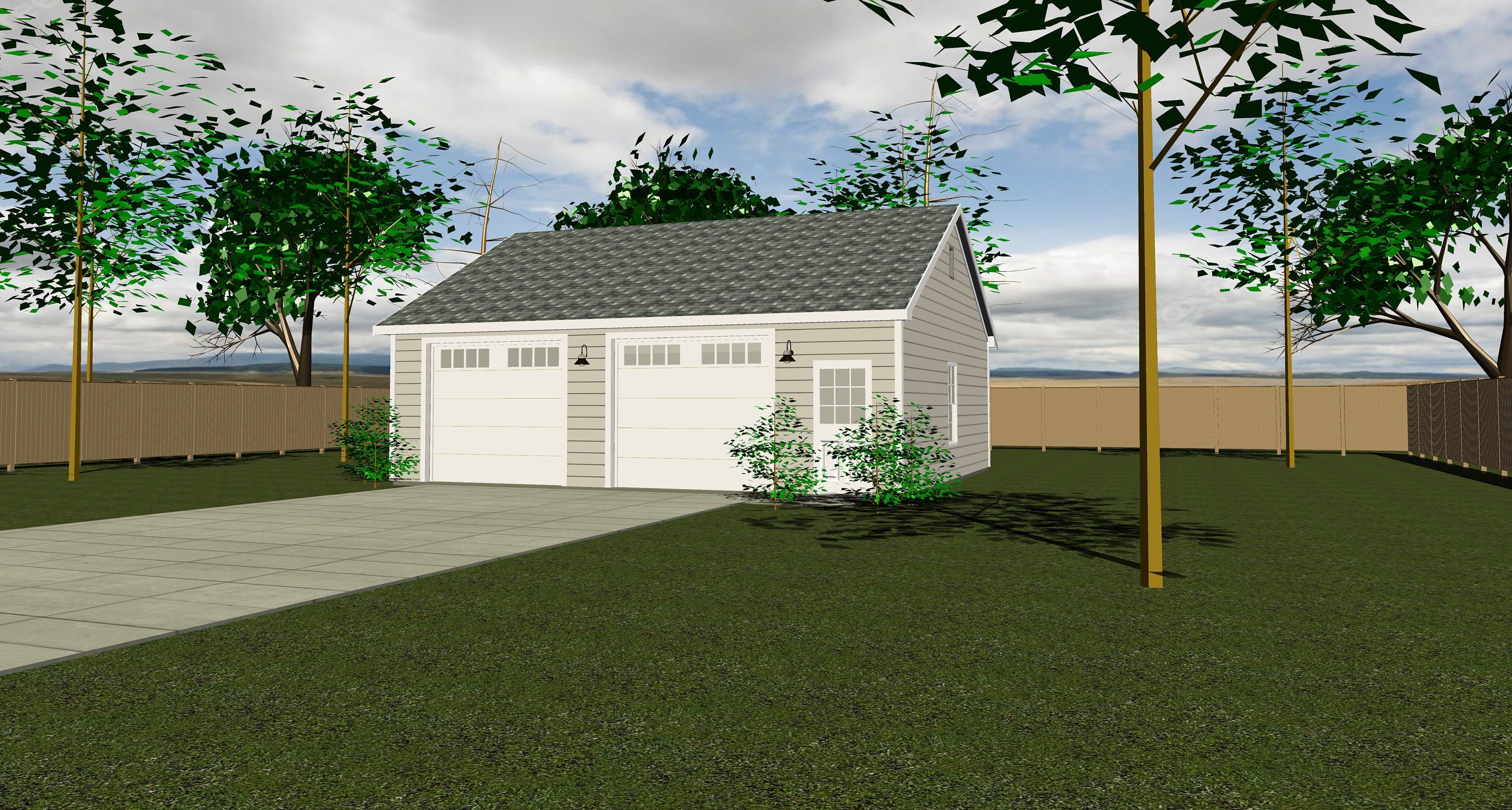 30' X 28' 2-car Garage | Full Construction Plan - Etsy