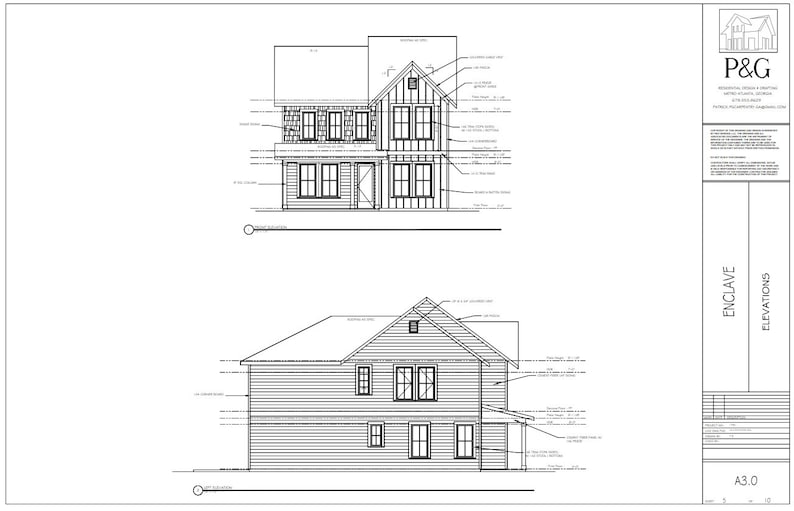 Modern Traditional House Plan ( Enclave) | 4 Bed - 3 Bath | 2,453 Sq Ft ...