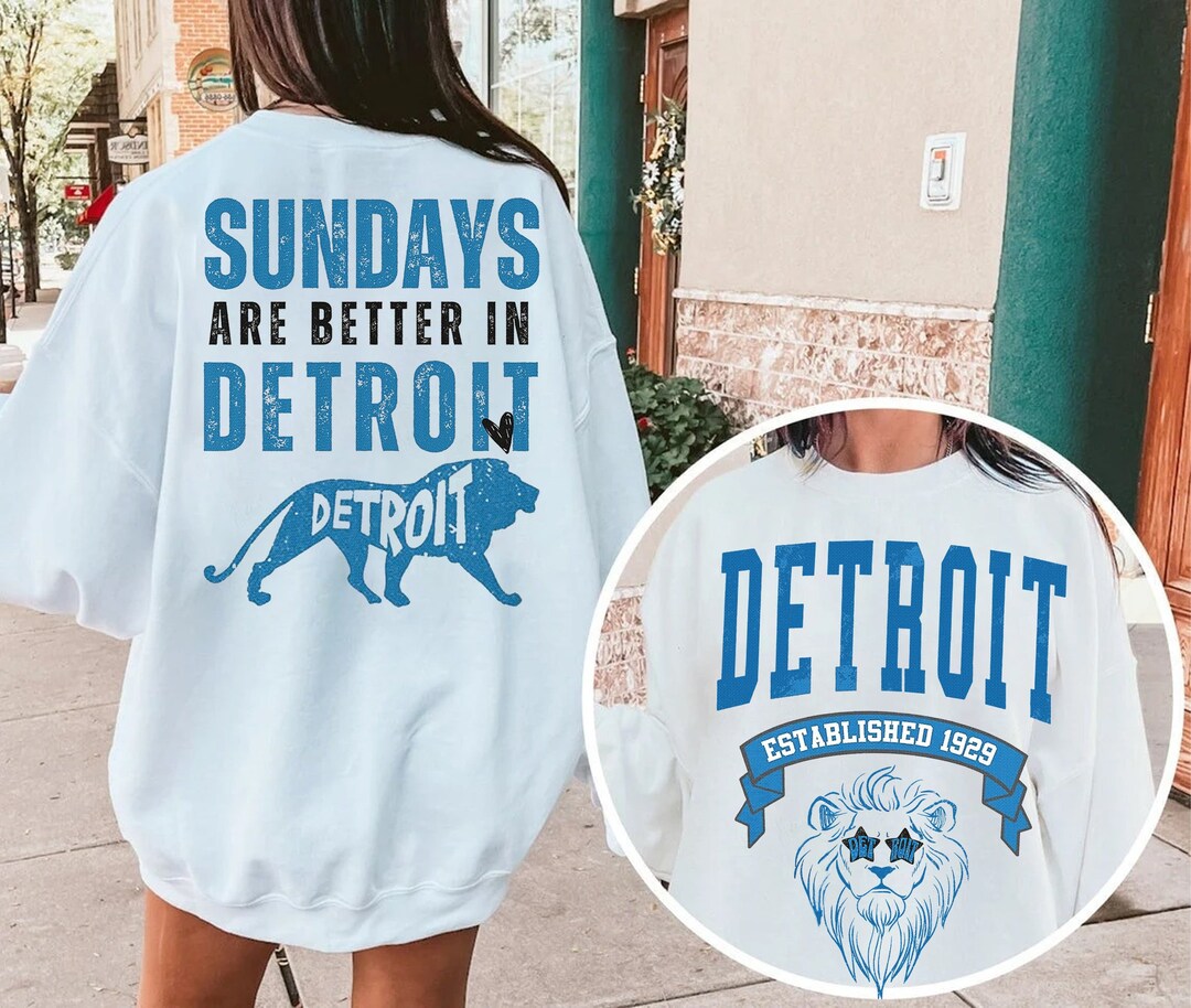 Retro Detroit Football Shirt Detroit Football Apparel Stylish - Etsy