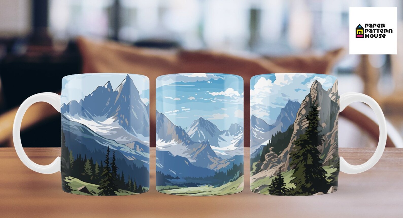 Rocky Mountain National Park Mug Designs, Mug Wraps - 11-15oz Mugs ...