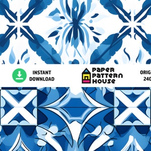 Moroccan Tile Digital Paper Set, Boho Moroccan Decor, Seamless Moroccan ...