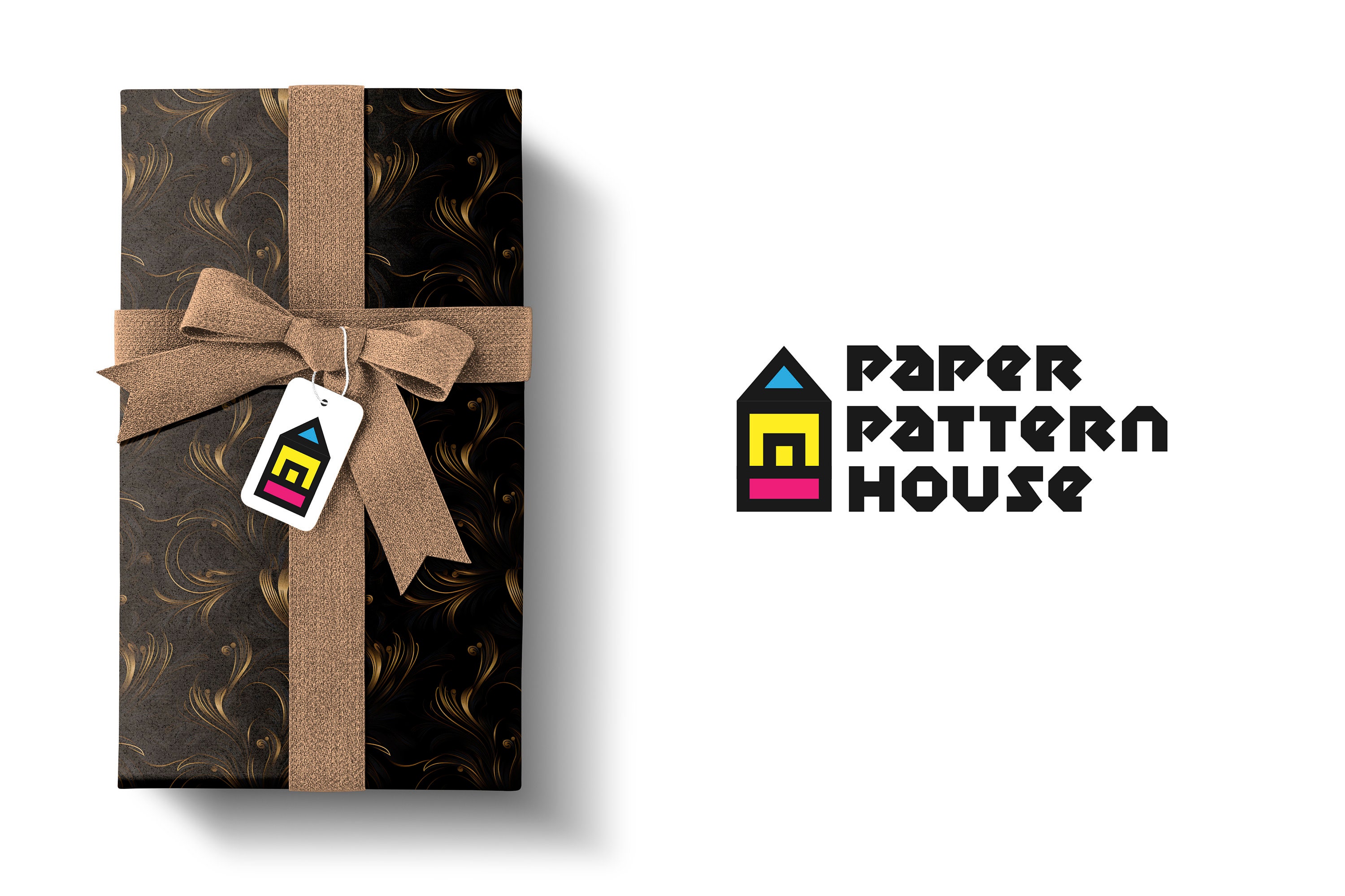 Black and Gold Luxury Digital Paper Pattern Set, Luxurious Pattern ...