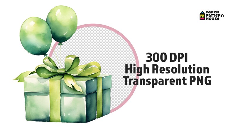 Birthday Party Clipart Bundle, Watercolor Clipart, Digital Balloons ...