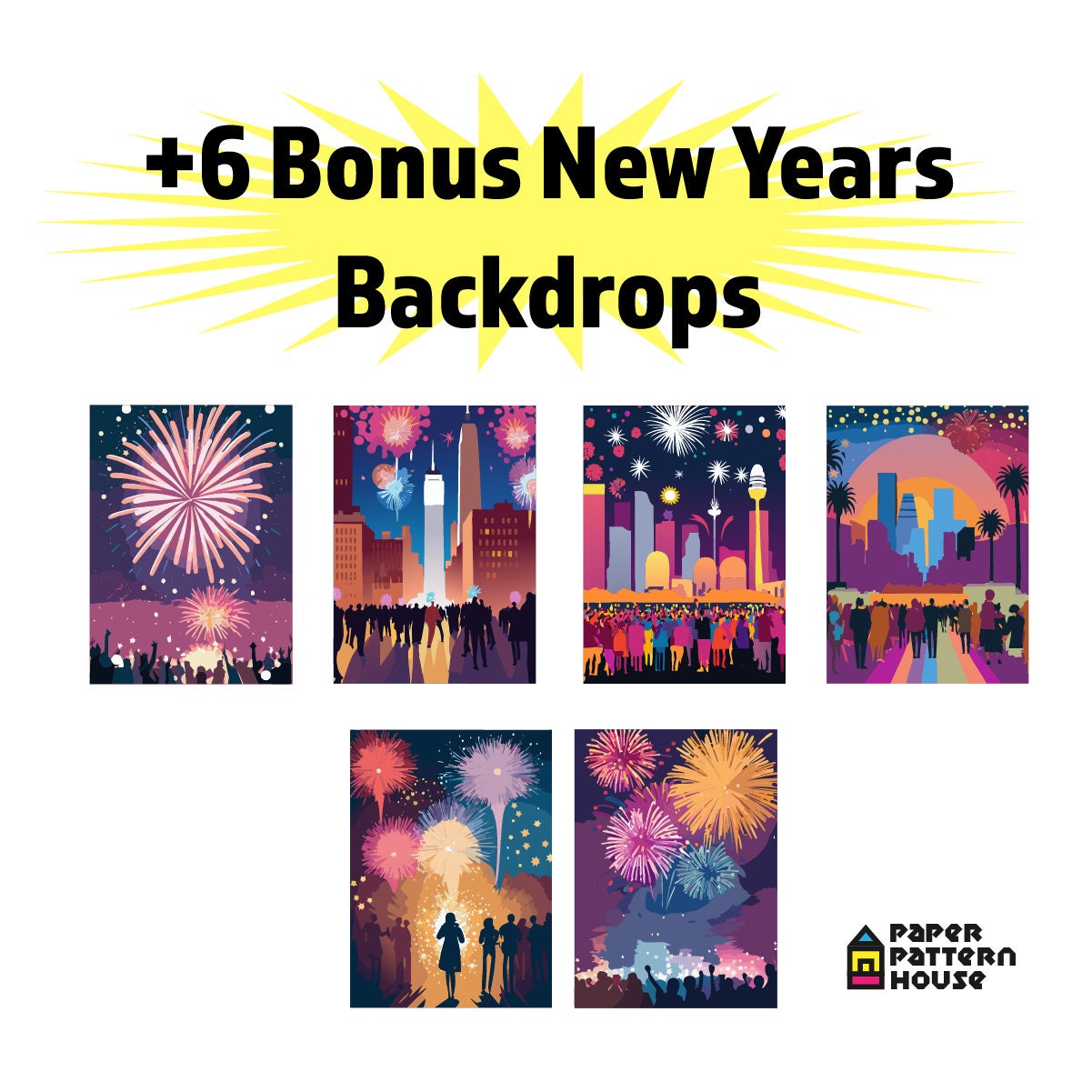 New Years Clipart Bundle, 30 SVG Clip Art's, Holiday Vector Art ...