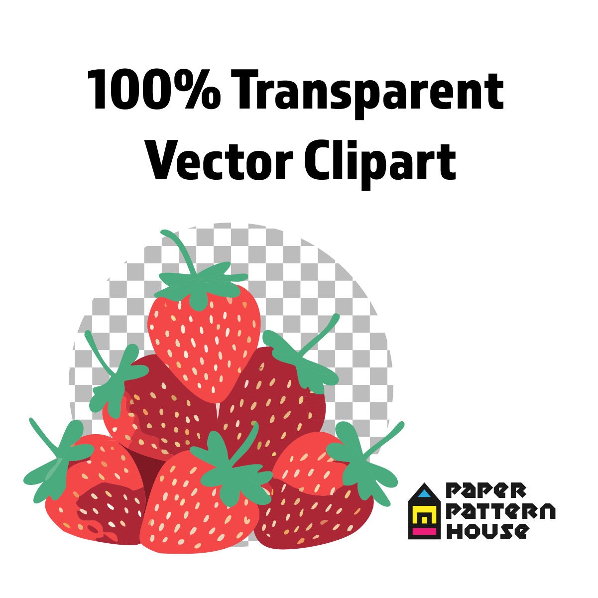 Strawberry Fruit SVG Clipart, Set of 20 Strawberry Fruit Clipart, SVG ...
