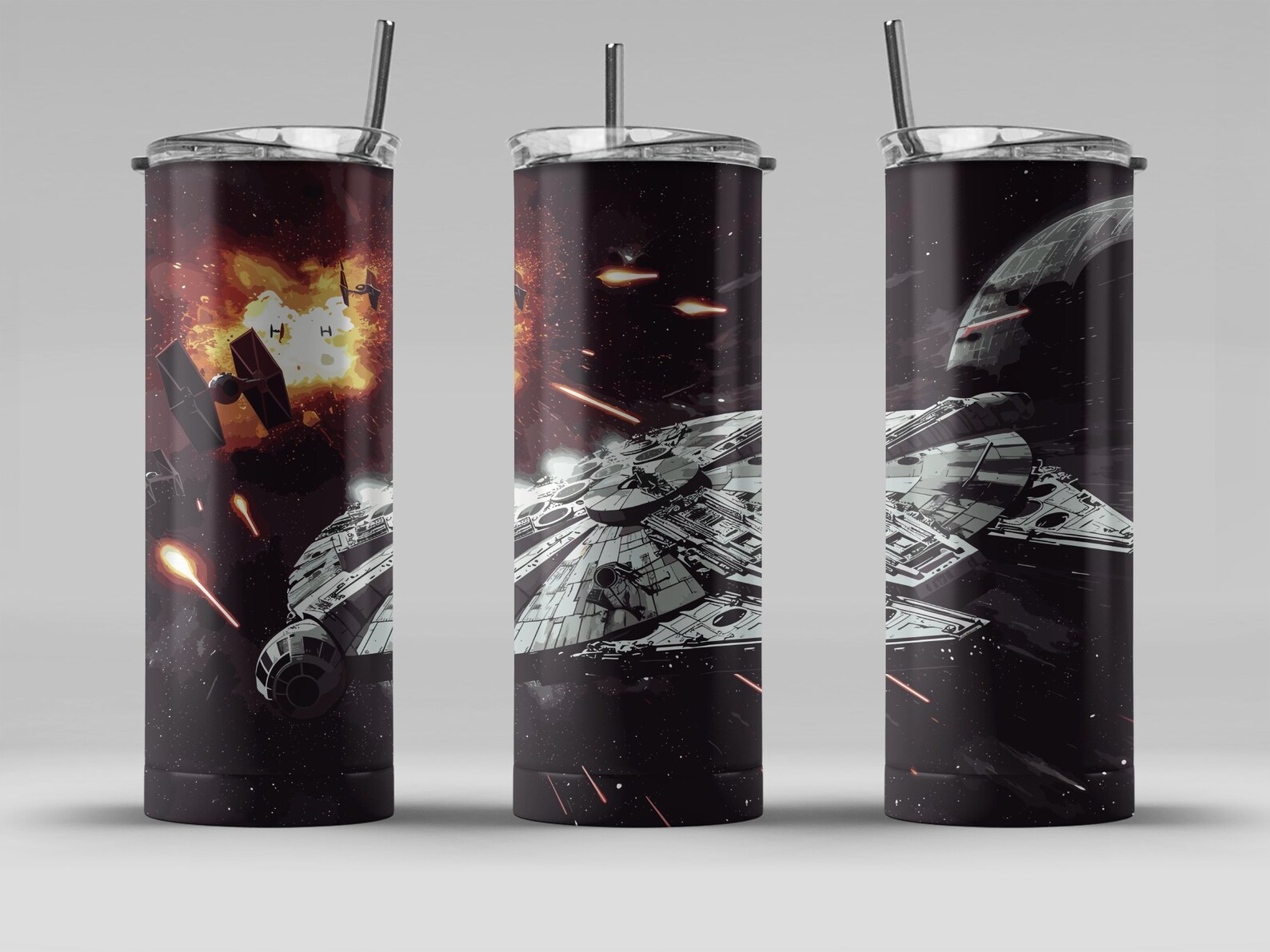 Millennium Falcon Tumbler Sublimation Design, Star Wars PNG (digital ...