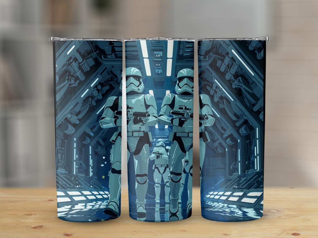 Star Wars First Order Storm Troopers 20 Oz Skinny Tumbler Sublimation ...