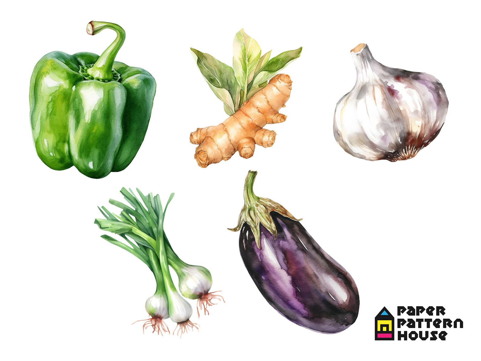 Watercolor Vegetables Clipart Bundle Watercolor Veggies - Etsy