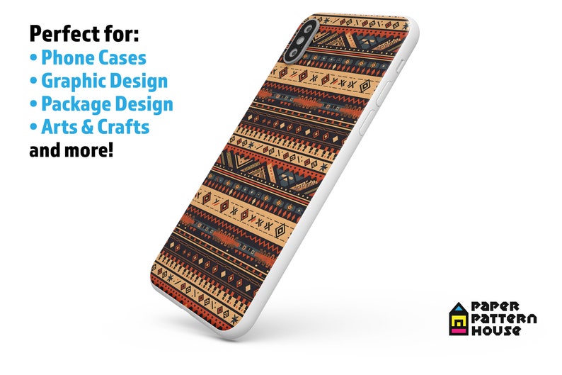 Aztec Pattern Digital Paper Set, Tribal Aztec Textures, Seamless Tribal ...