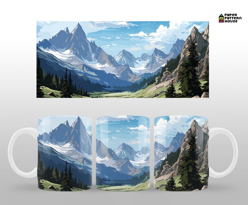 Rocky Mountain National Park Mug Designs, Mug Wraps - 11-15oz Mugs ...