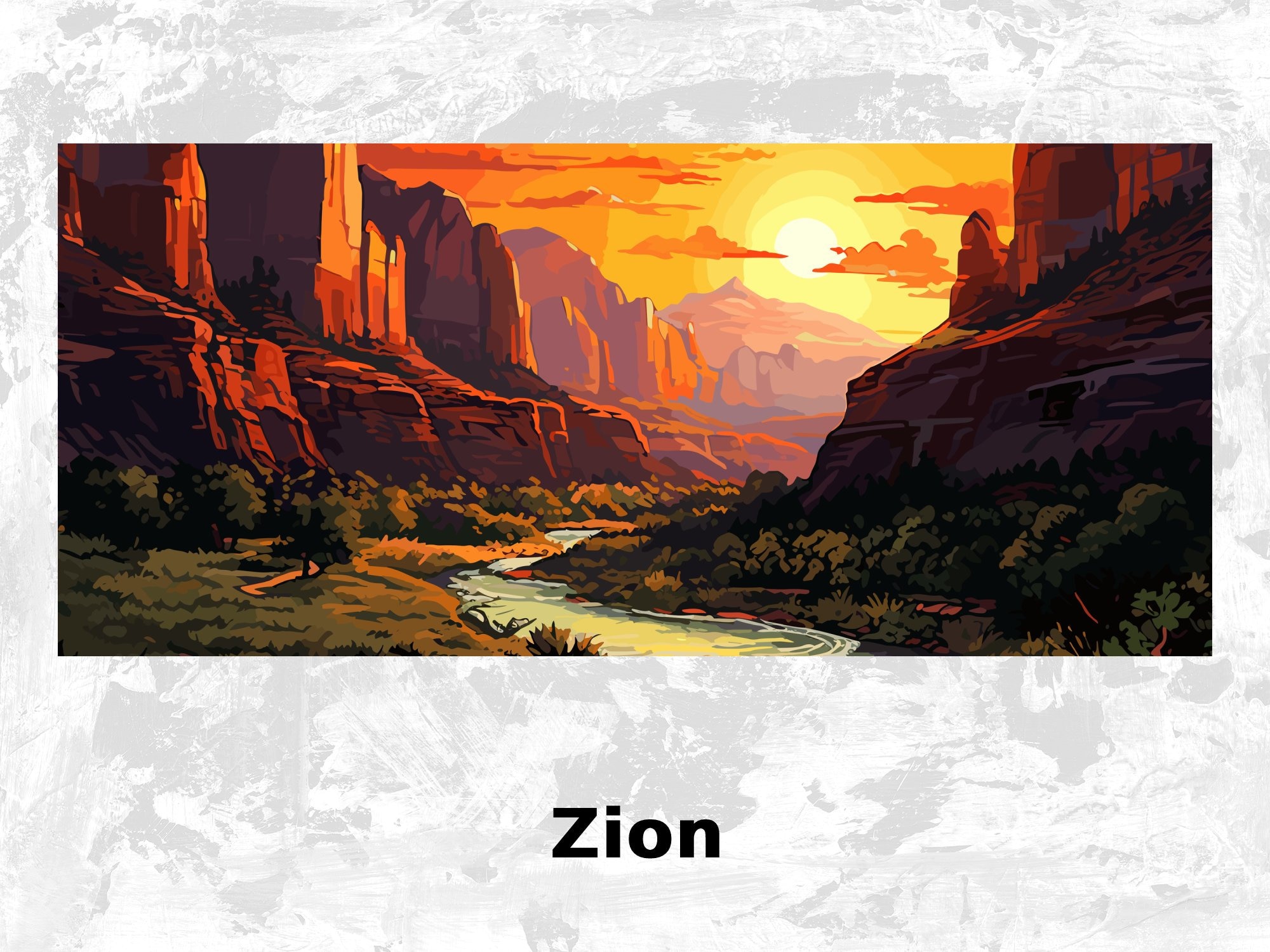 Zion National Park Mug Designs - Sublimation Templates for 11-15oz Mugs ...