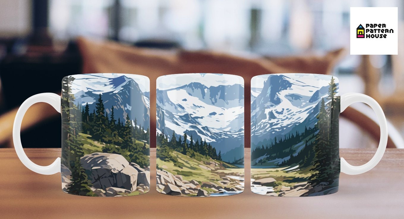 Rocky Mountain National Park Mug Designs, Mug Wraps - 11-15oz Mugs ...