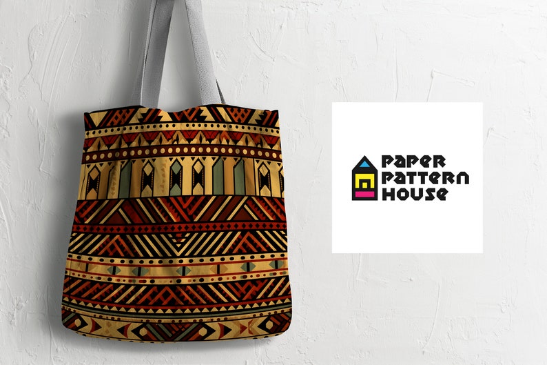 Aztec Pattern Digital Paper Set, Tribal Aztec Textures, Seamless Tribal ...