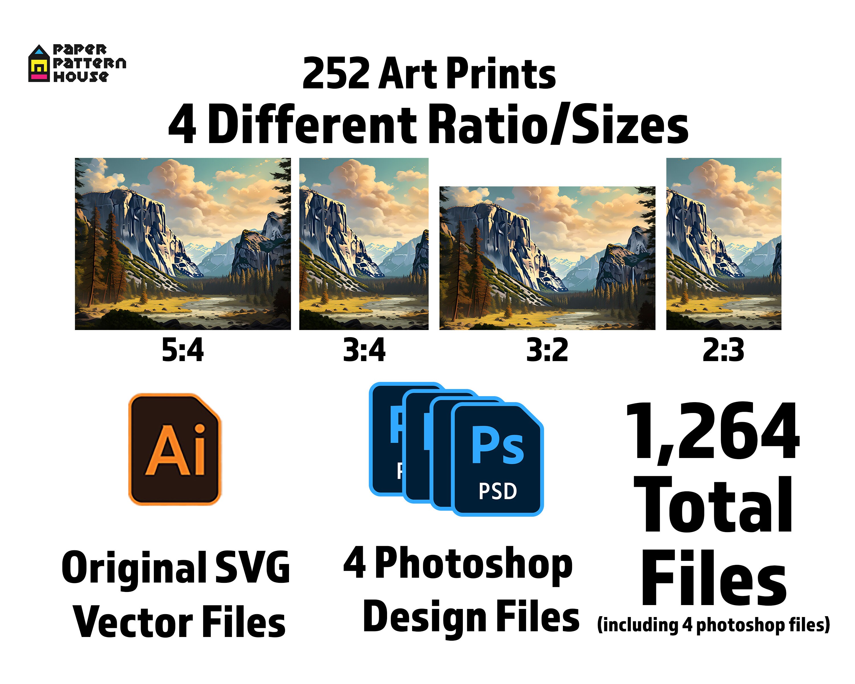 All US National Parks Art SUPER Bundle, Set of 1,260 National Park ...