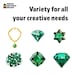 30 Emerald Gem Clipart Bundle 1, SVG Clipart, Emerald Vector Art ...
