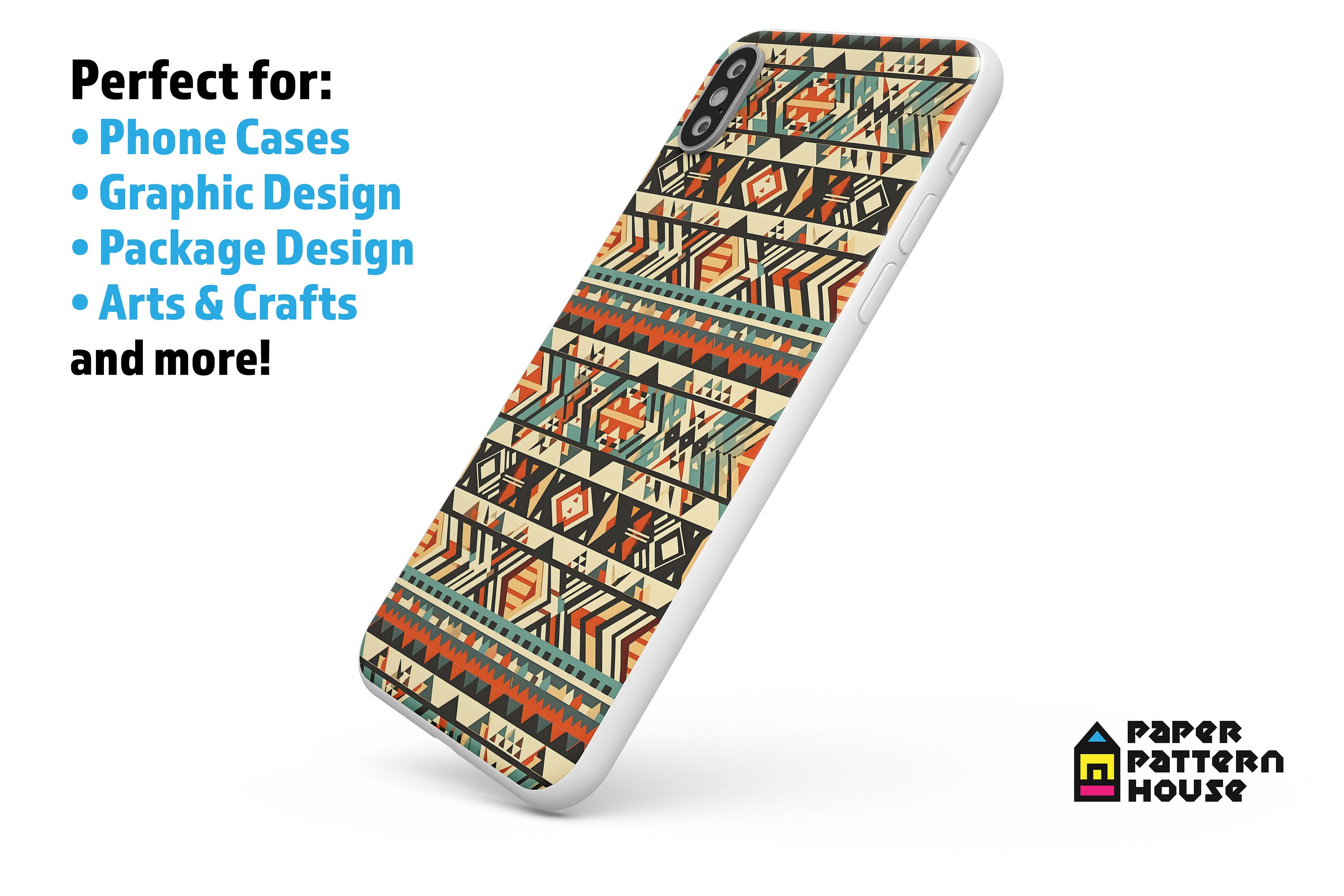 Aztec Pattern Digital Paper Set, Tribal Aztec Textures, Seamless Tribal ...