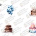 Birthday Party Clipart Bundle, Watercolor Clipart, Digital Balloons ...