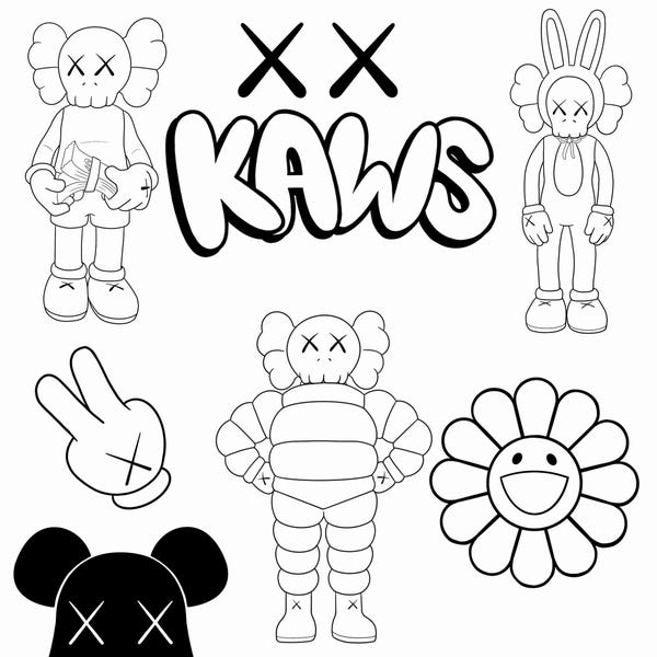 Kaws Flower - Etsy