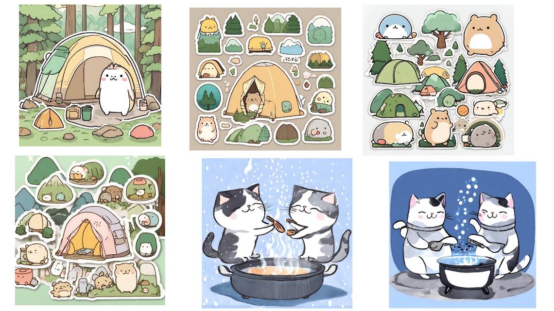 Printable Stickers PDF File - Etsy