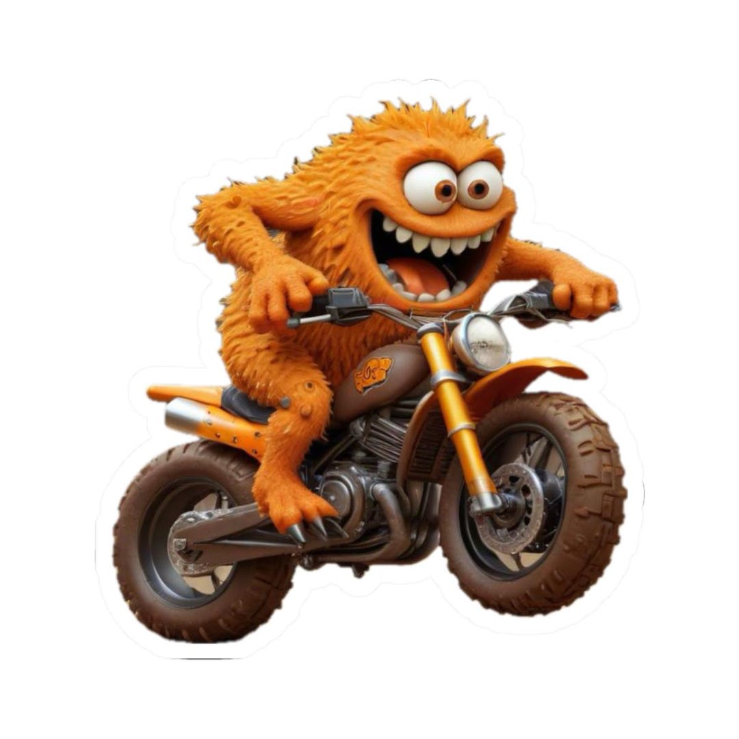 Knuck Knuck Moto Monster Truck Kiss-cut Stickers, Cute Laptop Decal ...