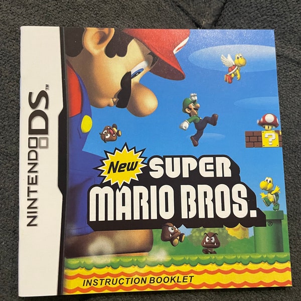 Super Mario Bros Nintendo Ds - Etsy