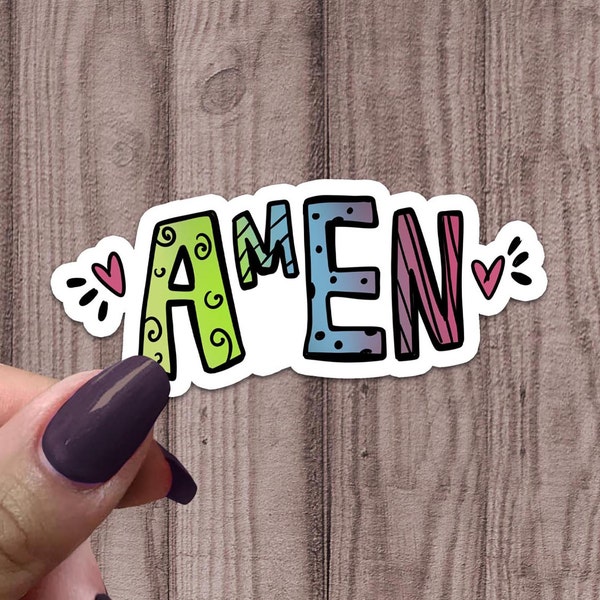 Amen Stickers - Etsy