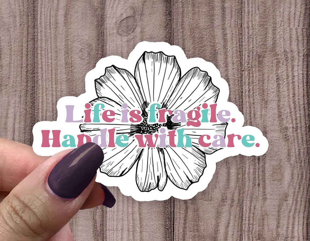 Life is Fragile Sticker, Waterproof Sticker, Best Friend Gift, Decals ...