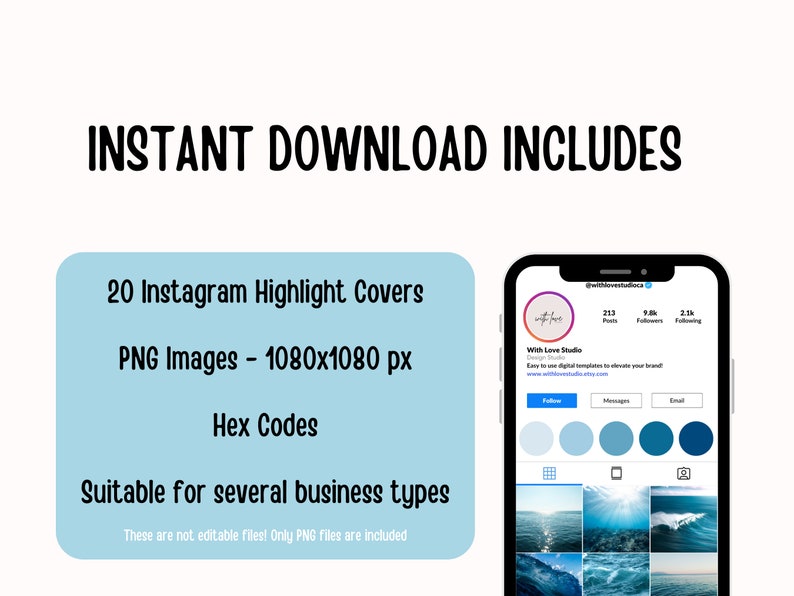 20 Instagram Highlight Covers Ocean Blues Highlight Cover Highlight ...