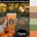 Brand Colour Palette Template Pumpkin Spice Editable Canva Template Hex ...