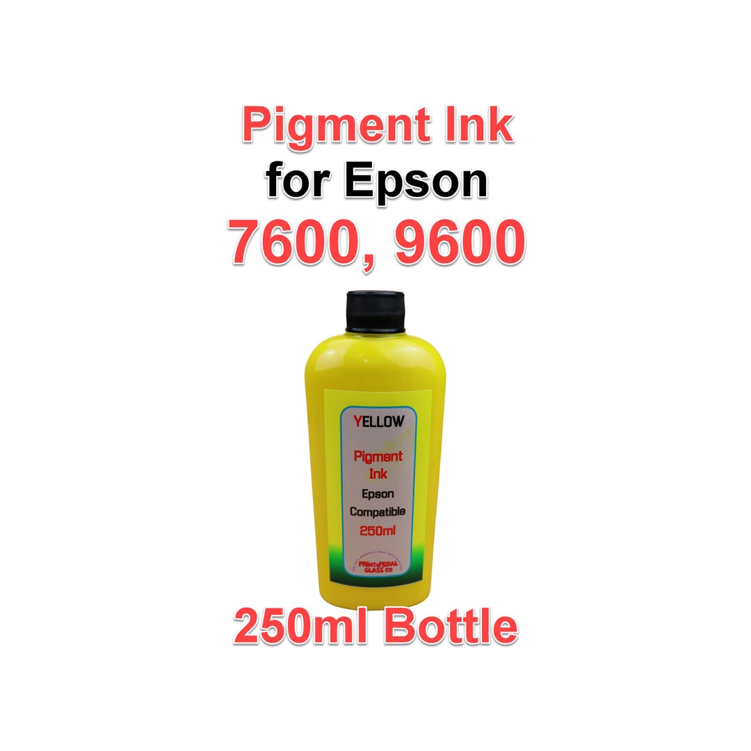 Yellow 250ml Bottle Pigment Ink for Epson 7600 9600 Printers - Etsy