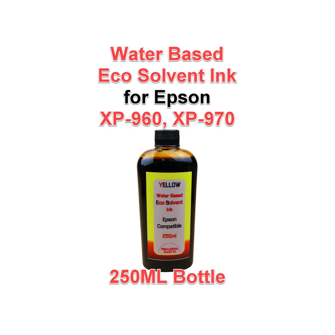 Yellow Water Based Eco Solvent Ink 250ml Bottle for Epson - Etsy