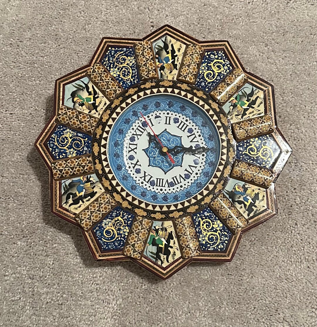 Handmade Persian Clock - Etsy